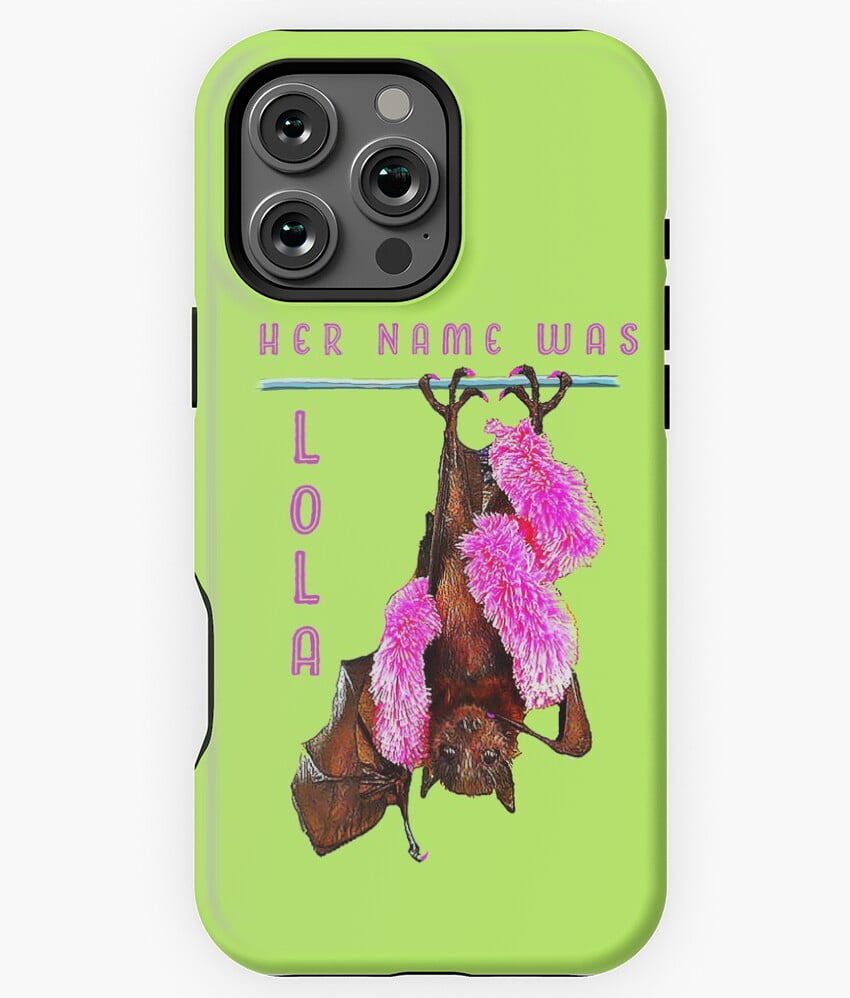Batzilla Lola the Showbat Lime background M15155 Phone case for iPhone ...