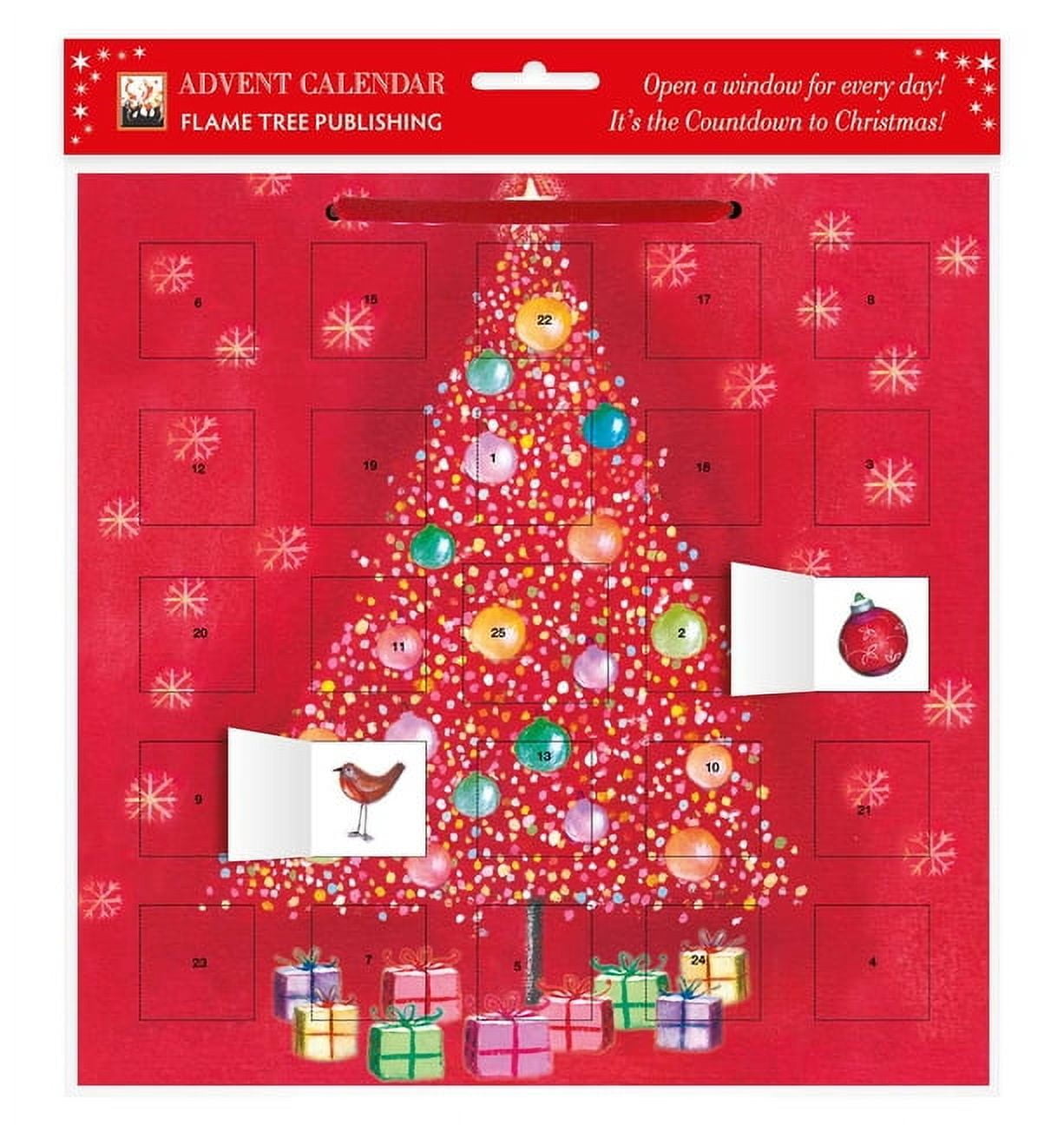 Bauble Tree Advent Calendar (with Stickers), (Paperback) - Walmart.com