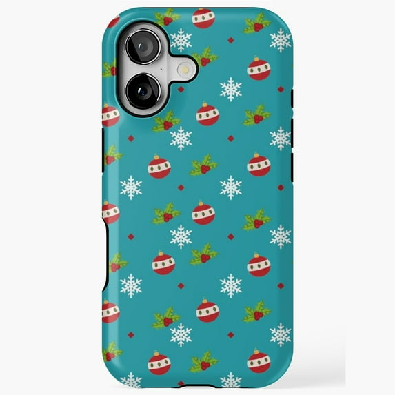 Baubles Mistletoe Snowflake Holiday Pattern Christmas Gift Case for ...