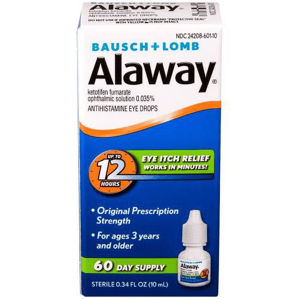 Bauch & Lomb Alaway Eye Itch Relief Drops - Walmart.com