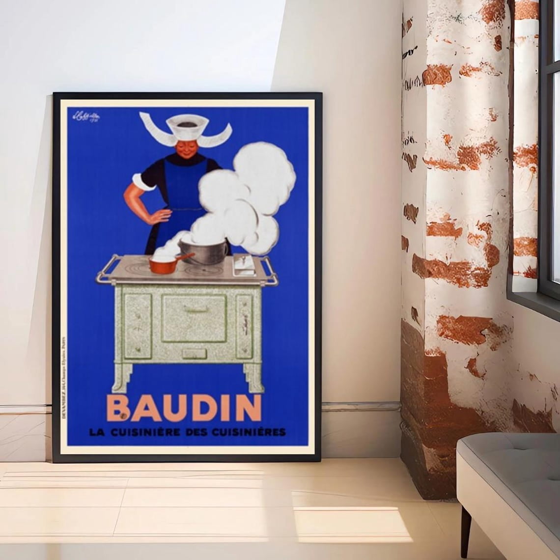 Baudin La Cuisiniere Vintage French Advertising Poster Unframed Paper ...