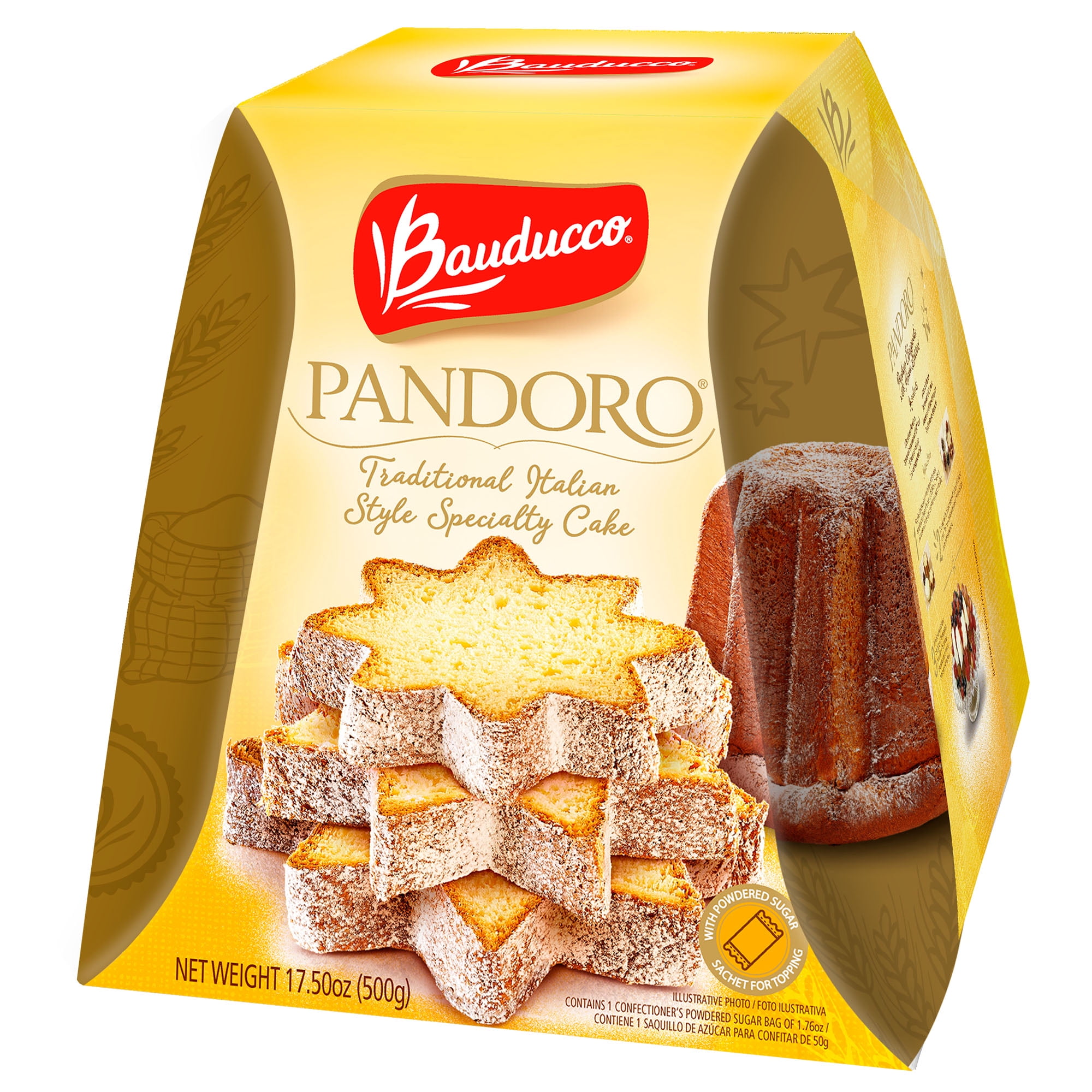 Bauducco Pandoro Italian Specialty Cake, 17.5oz Box - Walmart.com