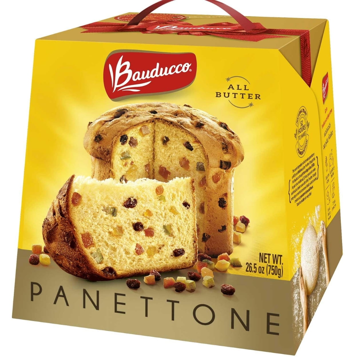 Bauducco Panettone All Butter Gift Box (26.50 Ounce) - Walmart.com