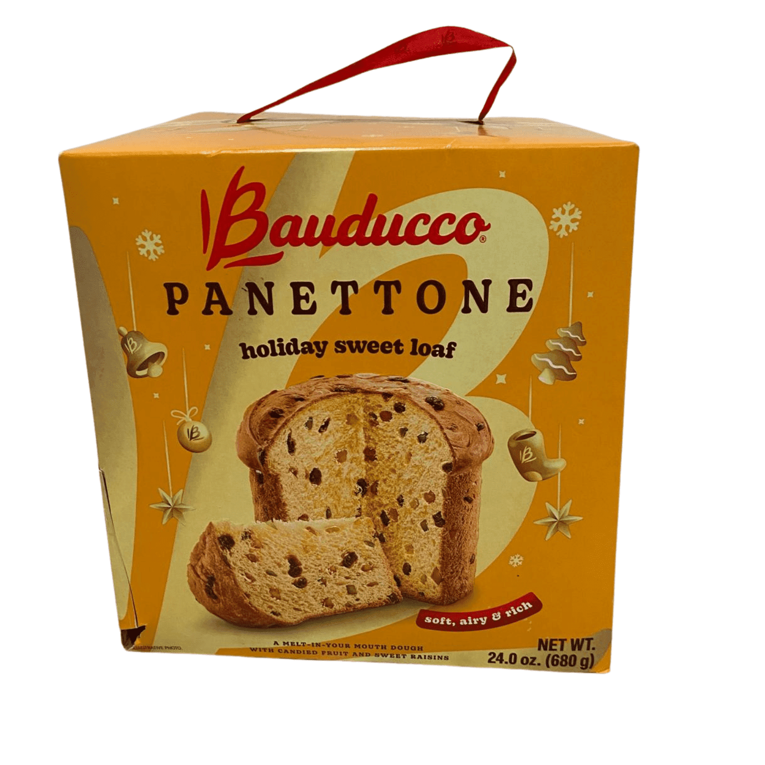 Bauducco Panettone Holiday Sweet Bread, Traditional Italian Fruit Loaf ...