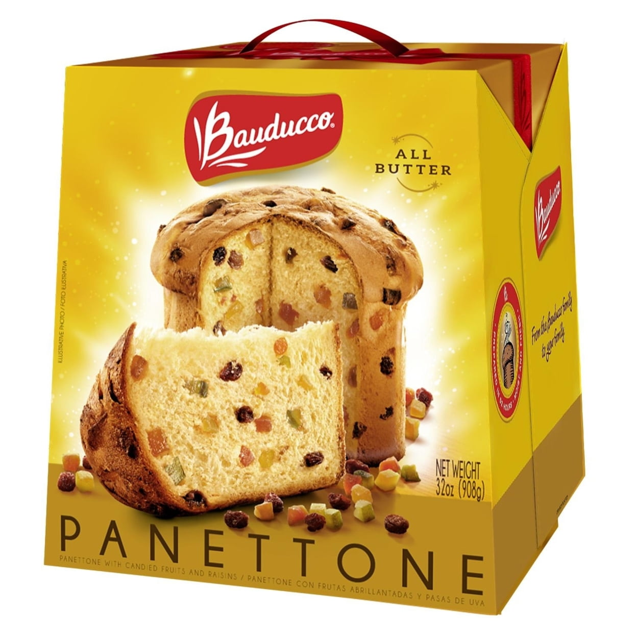 Bauducco Panettone - Traditional Holiday Cake - Butter Gift Pack 32.05 ...
