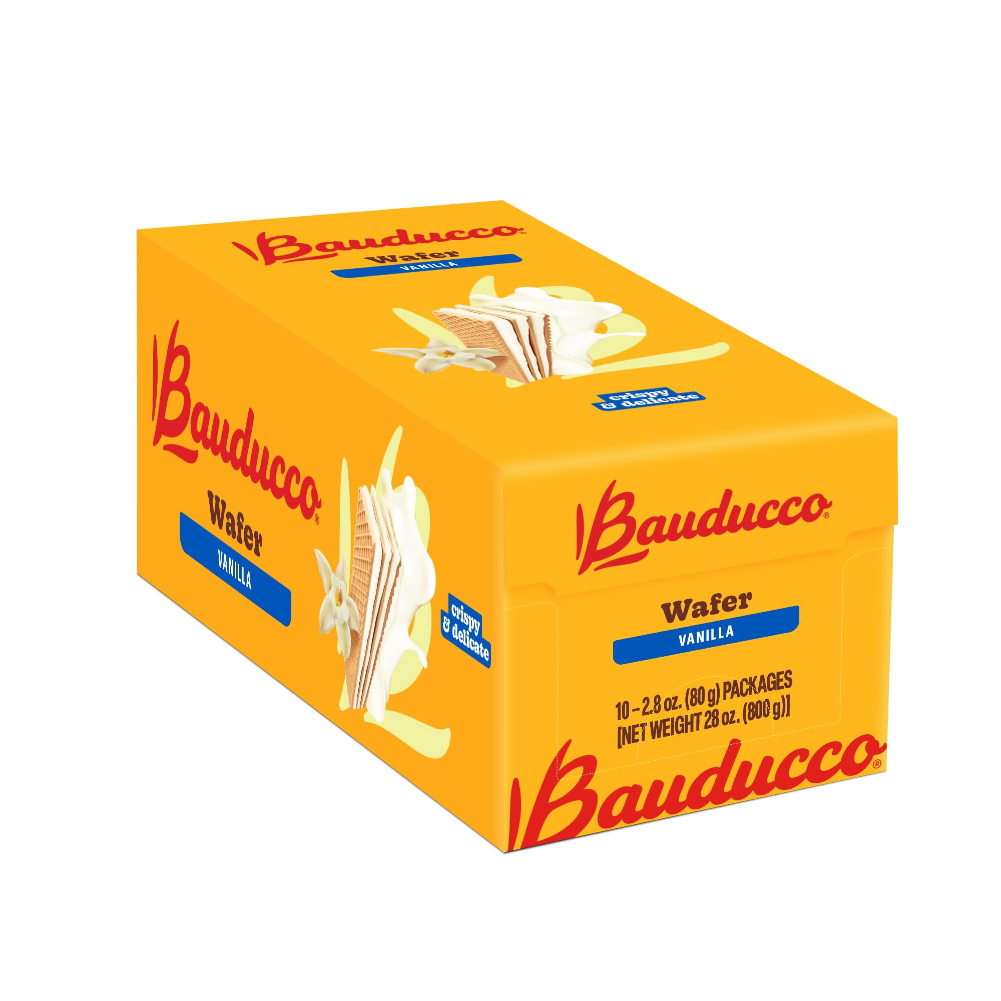 Bauducco Vanilla Wafer AJH3 Cookies, 28 oz (Pack of 10) - Crispy ...