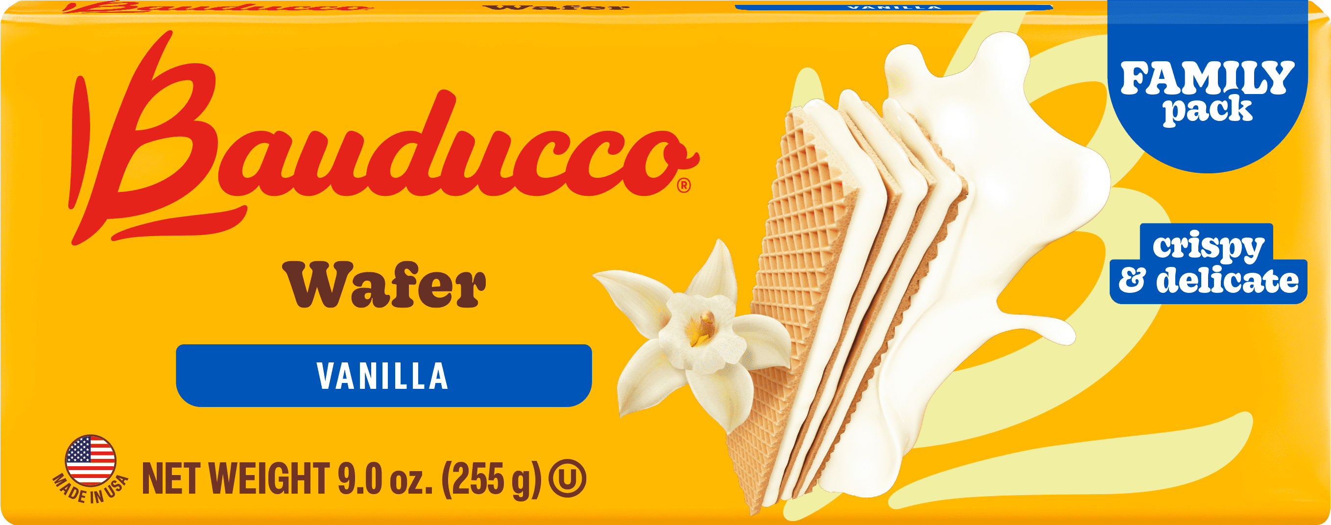 Bauducco Vanilla Wafers, Crispy Wafer Cookies with 3 Delicious, Vanilla ...