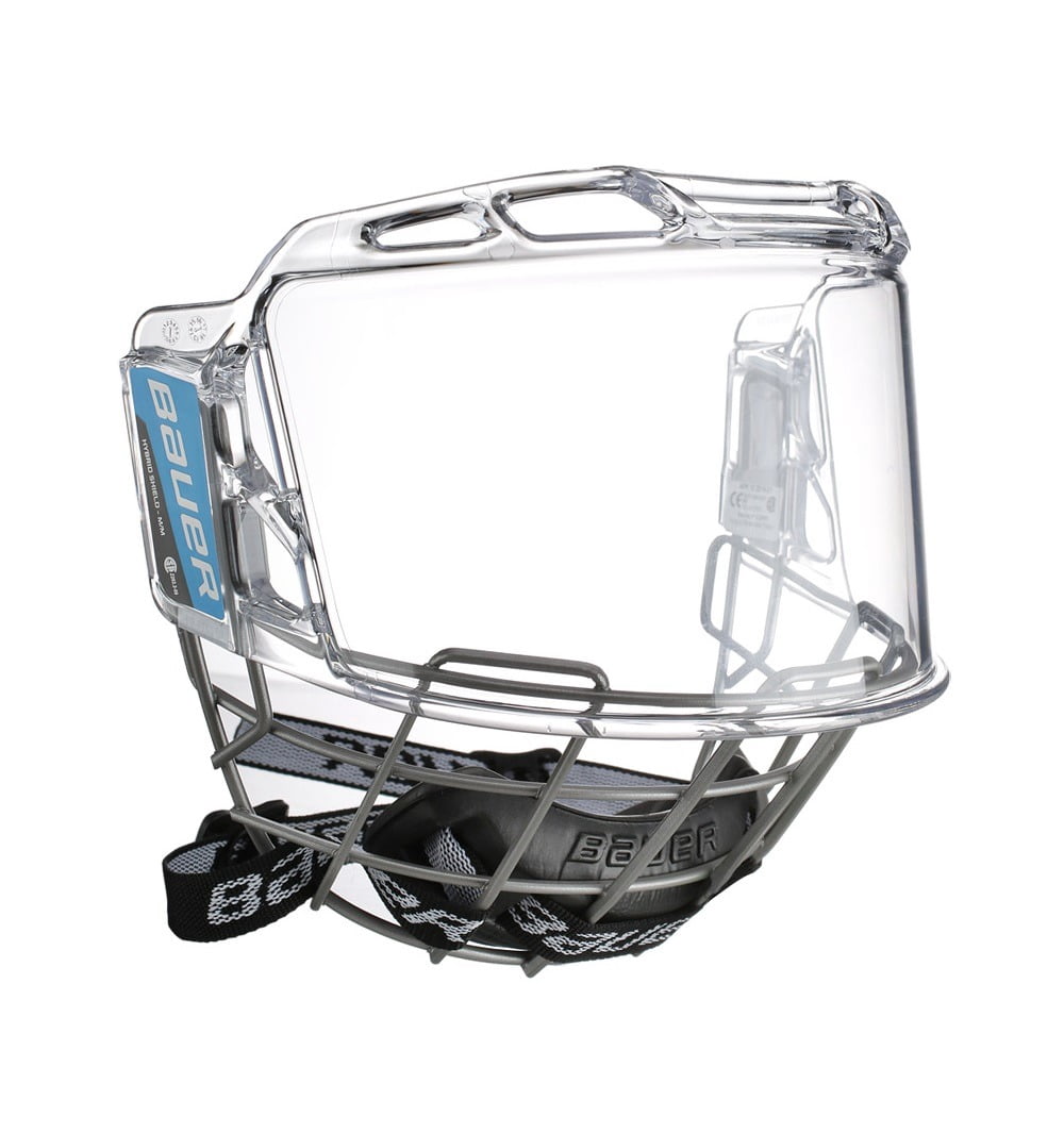 Bauer Hockey Helmet Face Mask, Hybrid Shield, Polycarbonate ...