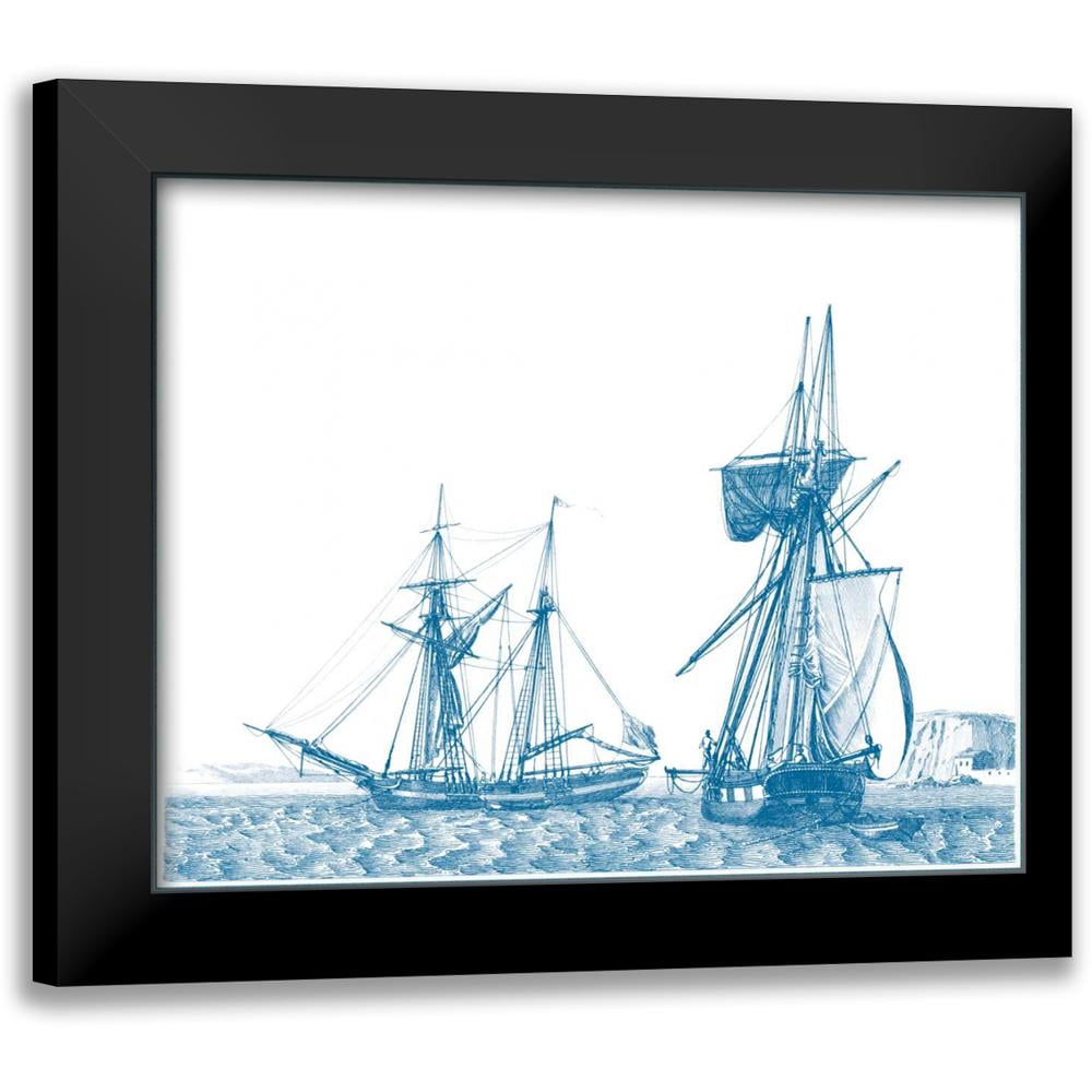 Baugean 14x12 Black Modern Framed Museum Art Print Titled - Sailing ...