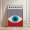 Bauhaus 1919 Eye Exhibition Navy Blue Red Geometric Modern Primary ...