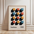 Bauhaus 1923 Geometry Modernist Abstract Mid Century Graphic, Stretched ...
