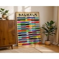 Bauhaus Abstract Lines Print, Retro Stripe Poster, Mid Century Modern ...