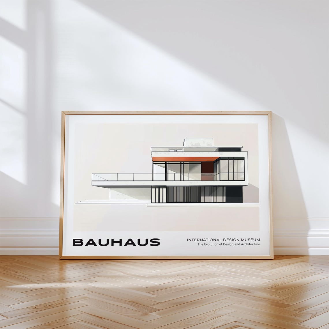 Bauhaus Architecture Print Modernist International Style Poster ...