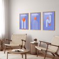 Bauhaus Art Print Set Mid-Century Modern Geometric Wall Decor Set 3 ...