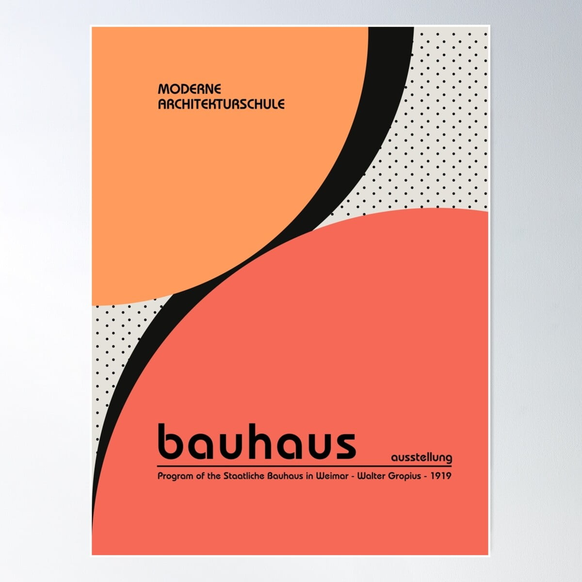 Bauhaus Ausstellung Program Of The Staatliche Bauhaus In Weimar - Walter Gropius - 1919 Poster ...