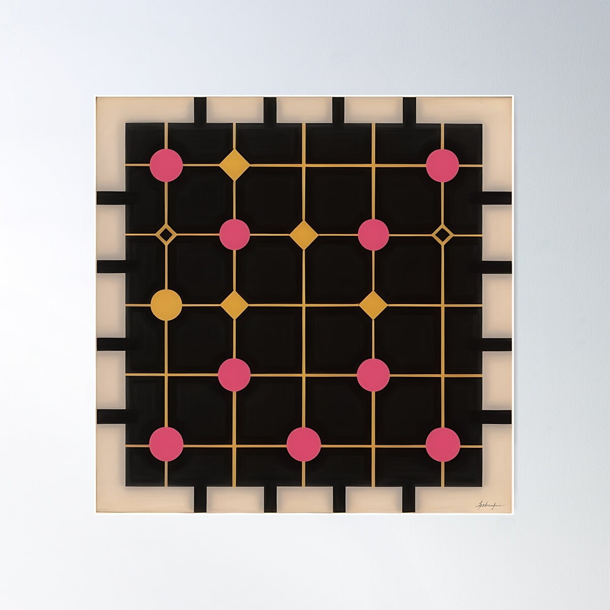 Bauhaus Bgp Poster Wall Art, Modern Wall Decor For Living Room Bedroom ...