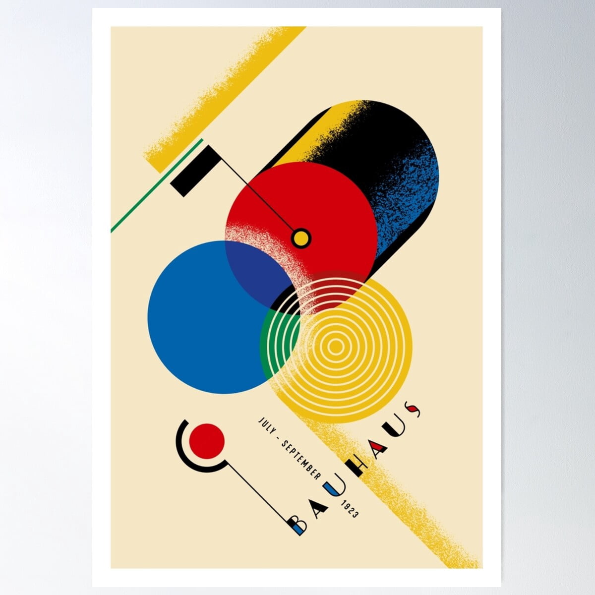 Bauhaus Design #2 Poster Wall Art, Modern Wall Decor For Living Room ...
