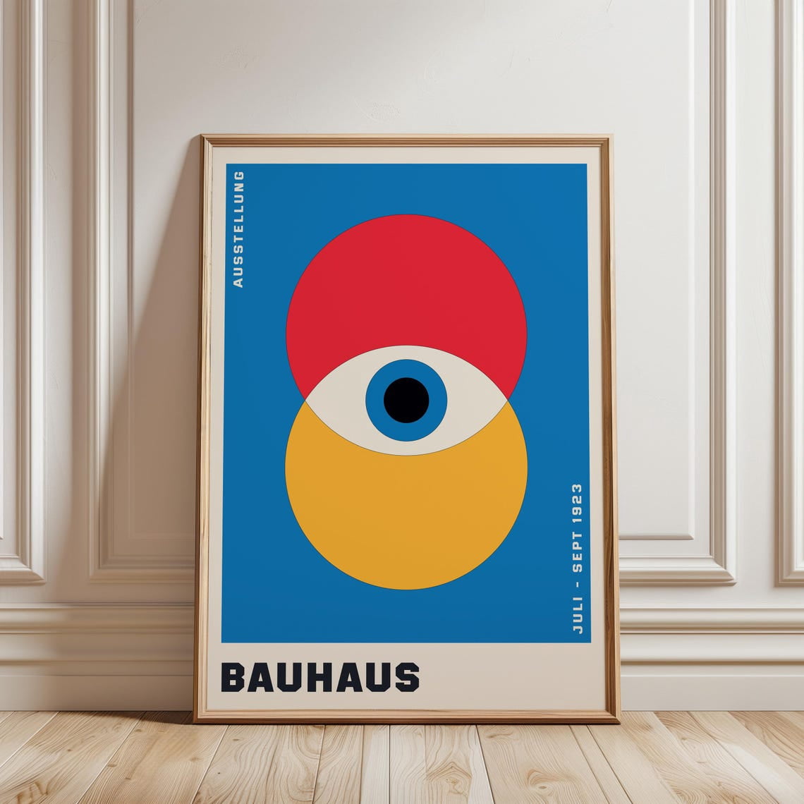 Bauhaus Eye Geometry Modernist Color Block Abstract Graphic, Unframed ...