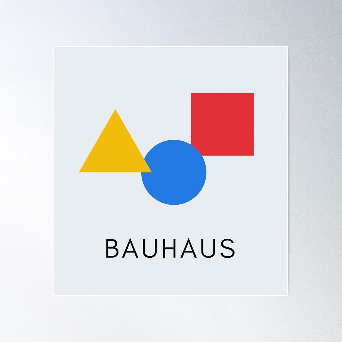 Bauhaus - Geometric Art Poster Wall Art, Modern Wall Decor For Living ...