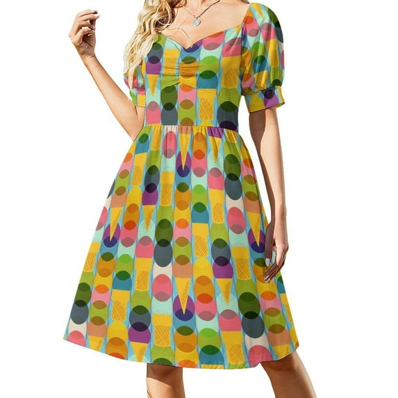 Bauhaus Ice Cream C Sleeveless Dress dress party night Evening gown ...