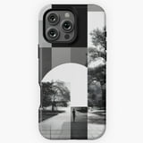 Bauhaus Inspired Monochrome Wall Art iPhone Tough Case 17 16 15 14 13 ...