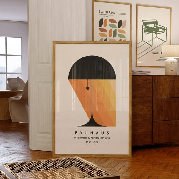 Bauhaus Lamp Wall Art, Bauhaus Geometric, Bauhaus Exhibition, Mid ...