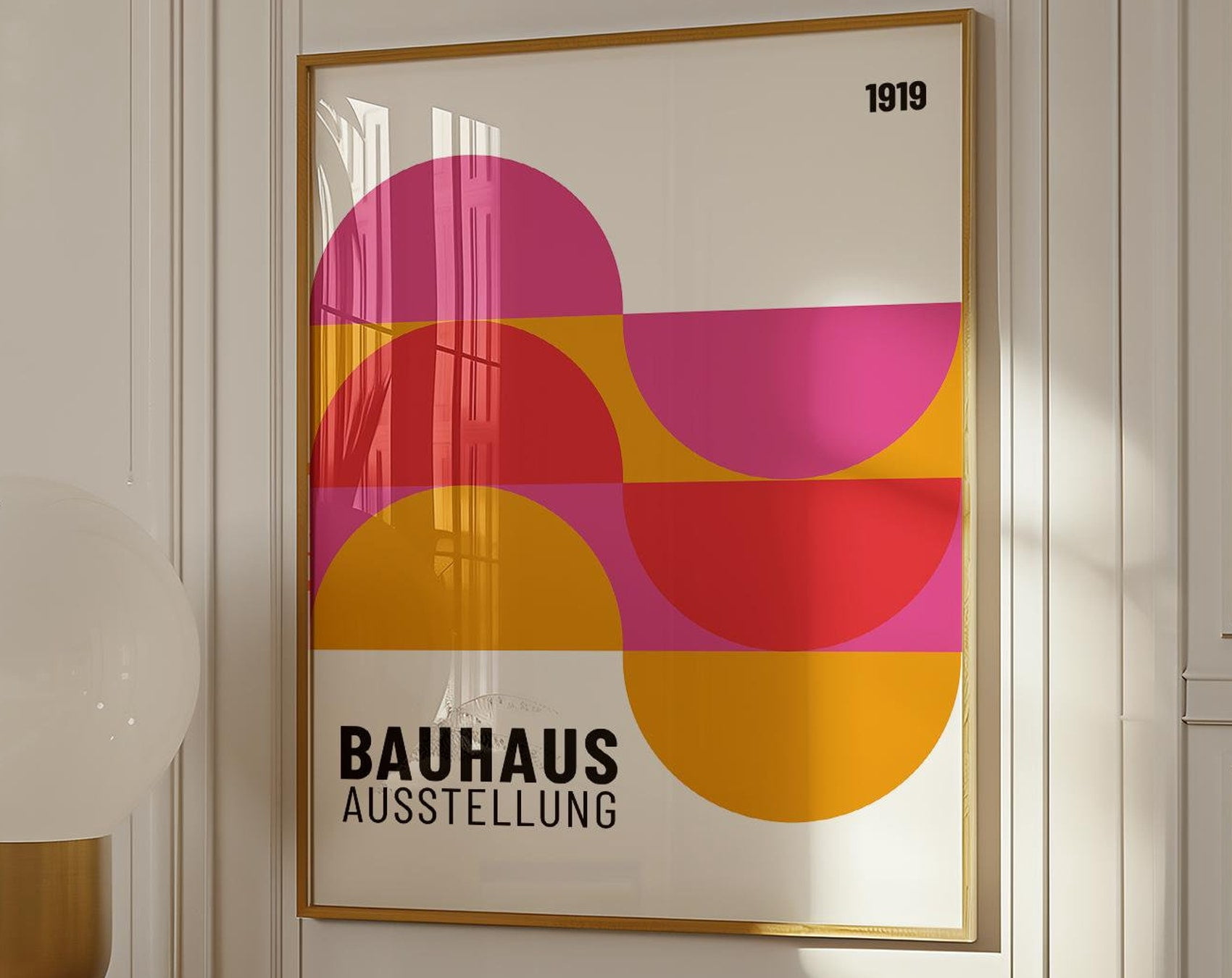 Bauhaus Poster Colourful Wall Art Modern Abstract Print Retro ...