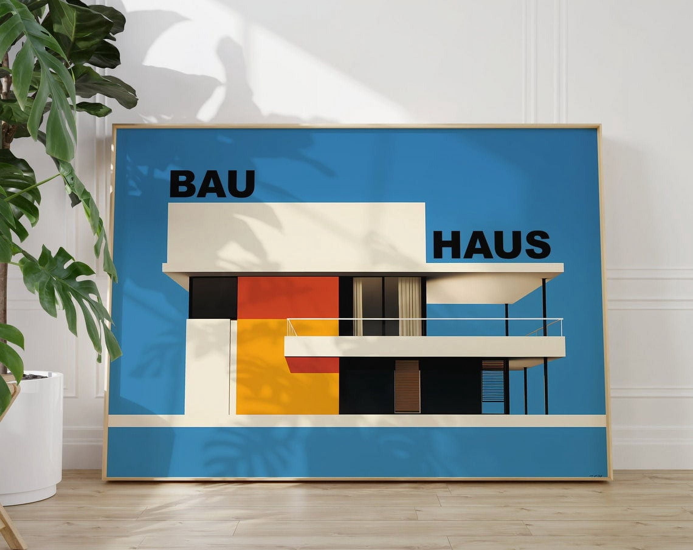 Bauhaus Poster - Villa - Merging Art And Craft As Bauhaus Wall Art ...