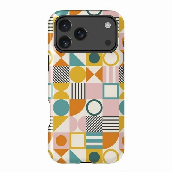 Bauhaus Spring Bold Geometric Abstract Pattern Case with iPhone 17 to ...
