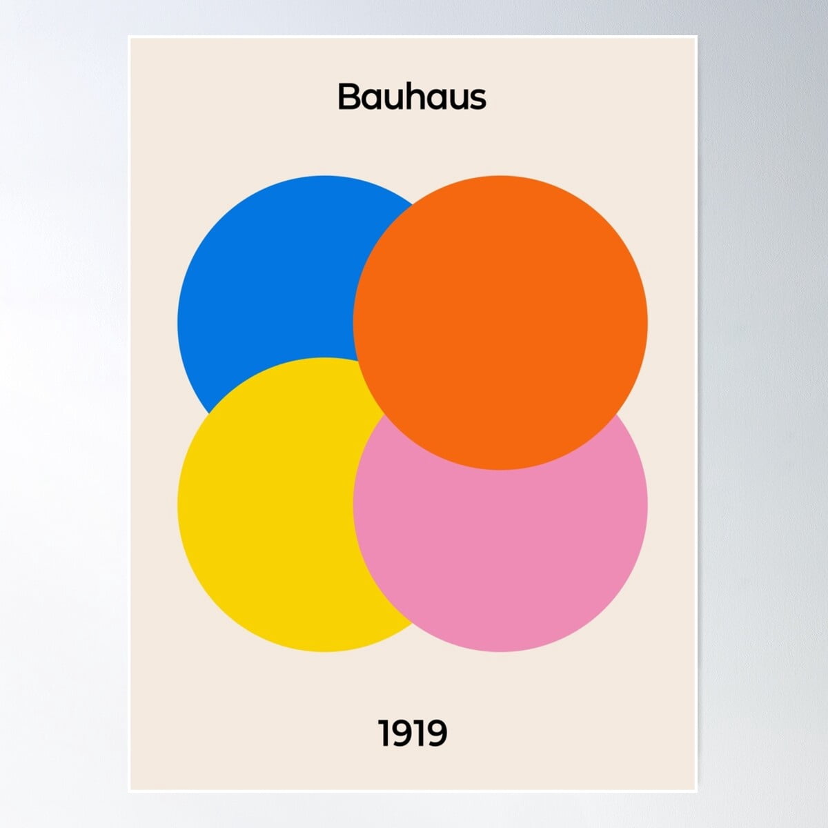 Bauhaus Unity Exhibition 1919 Poster Wall Art, Modern Wall Decor For ...