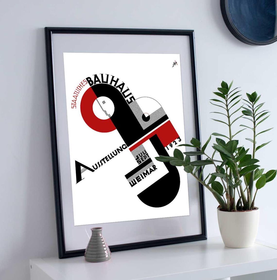 Bauhaus Weimar 1923 Abstract Exhibition Geometric Graphic Design Wall ...