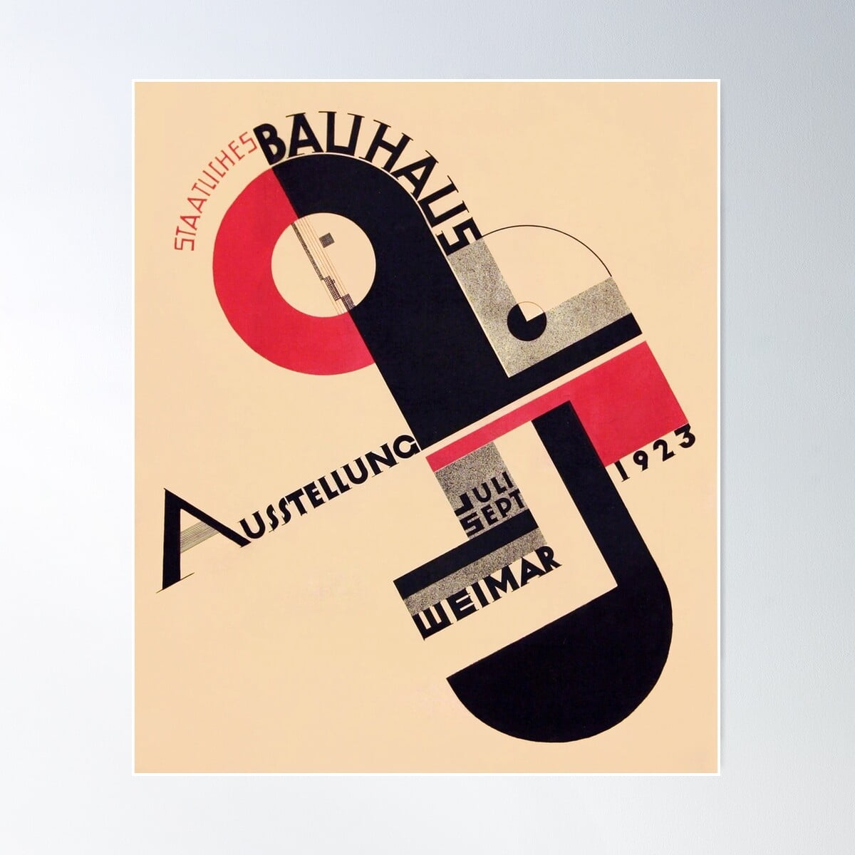 Bauhaus Weimar 1923 Poster Wall Art, Modern Wall Decor For Living Room ...