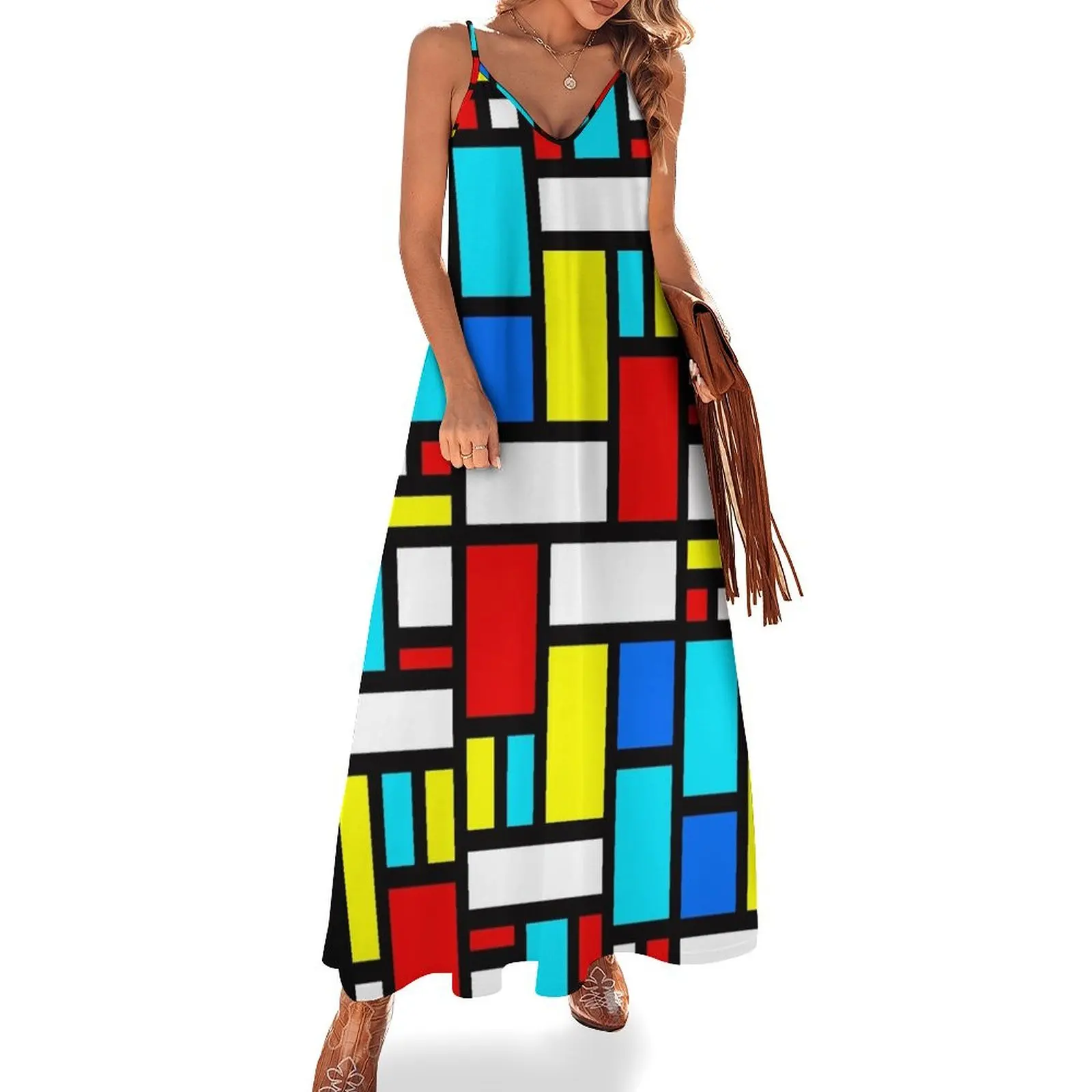 Bauhaus-esque Mid Century Modern 4 Sleeveless Dress Dress for girls ...