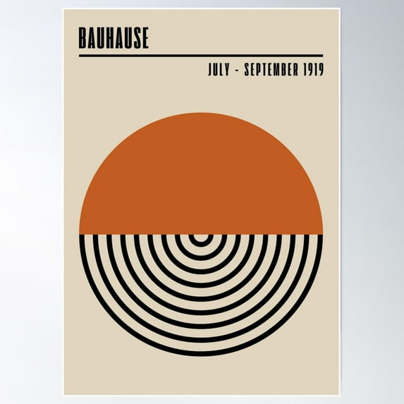 Bauhause Poster Wall Art, Modern Wall Decor For Living Room Bedroom ...