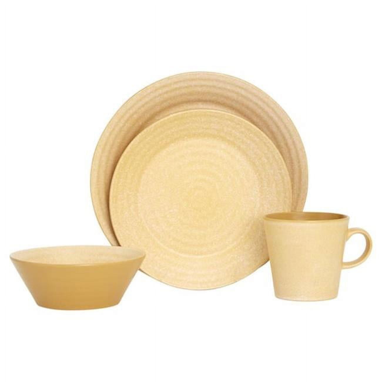 Baum ORL16T Desert Yellow Dinnerware Set, Tan - 16 Piece - Walmart.com