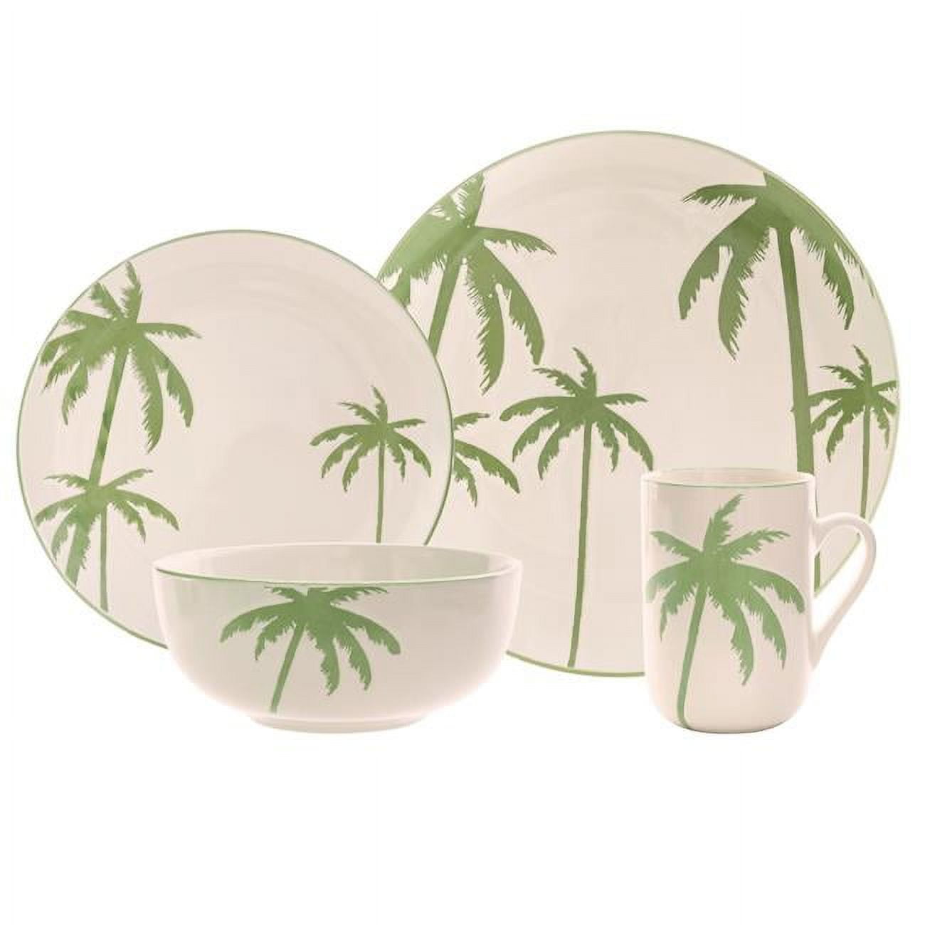 Baum PALMAS16 Palm Tree Dinnerware Set - 16 Piece - Walmart.com