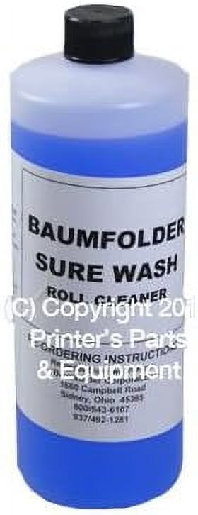 BaumFolder Sure Wash Rubber Roll Cleaner Solvent Cleaning I Quart ...
