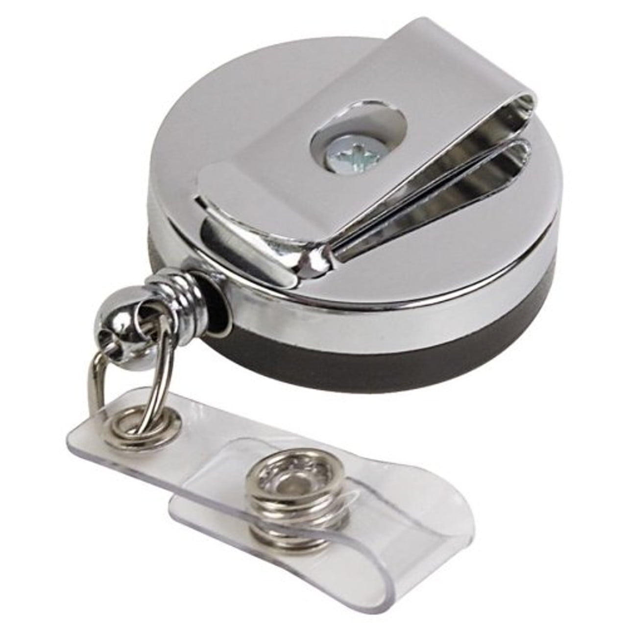 Baumgartens Heavy-duty I.d Card Reel With Belt Clip - Plastic - 1 Each ...