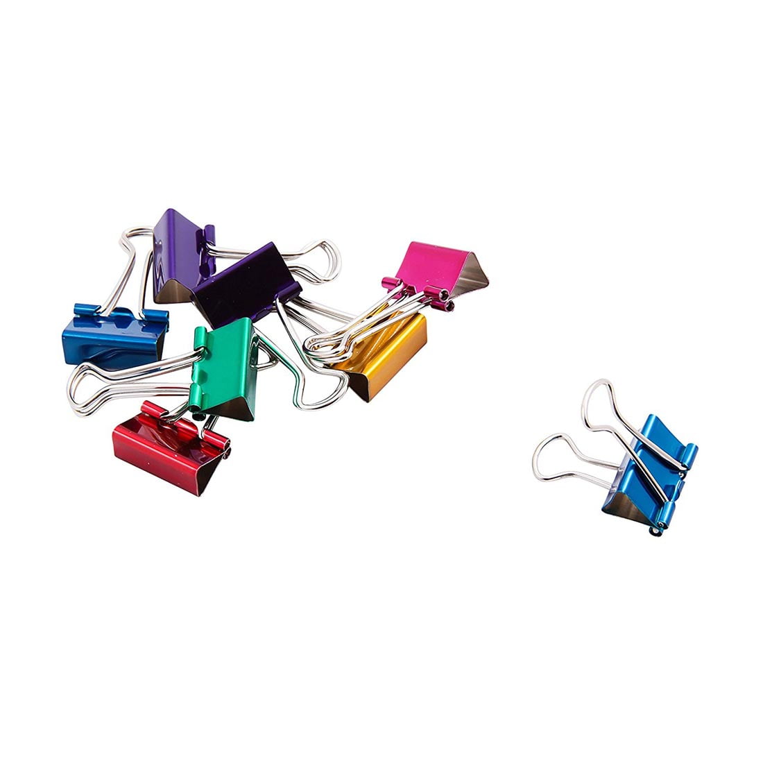 Baumgartens Small Binder Clips .75" 8/Pkg-Assorted Colors - Walmart.com