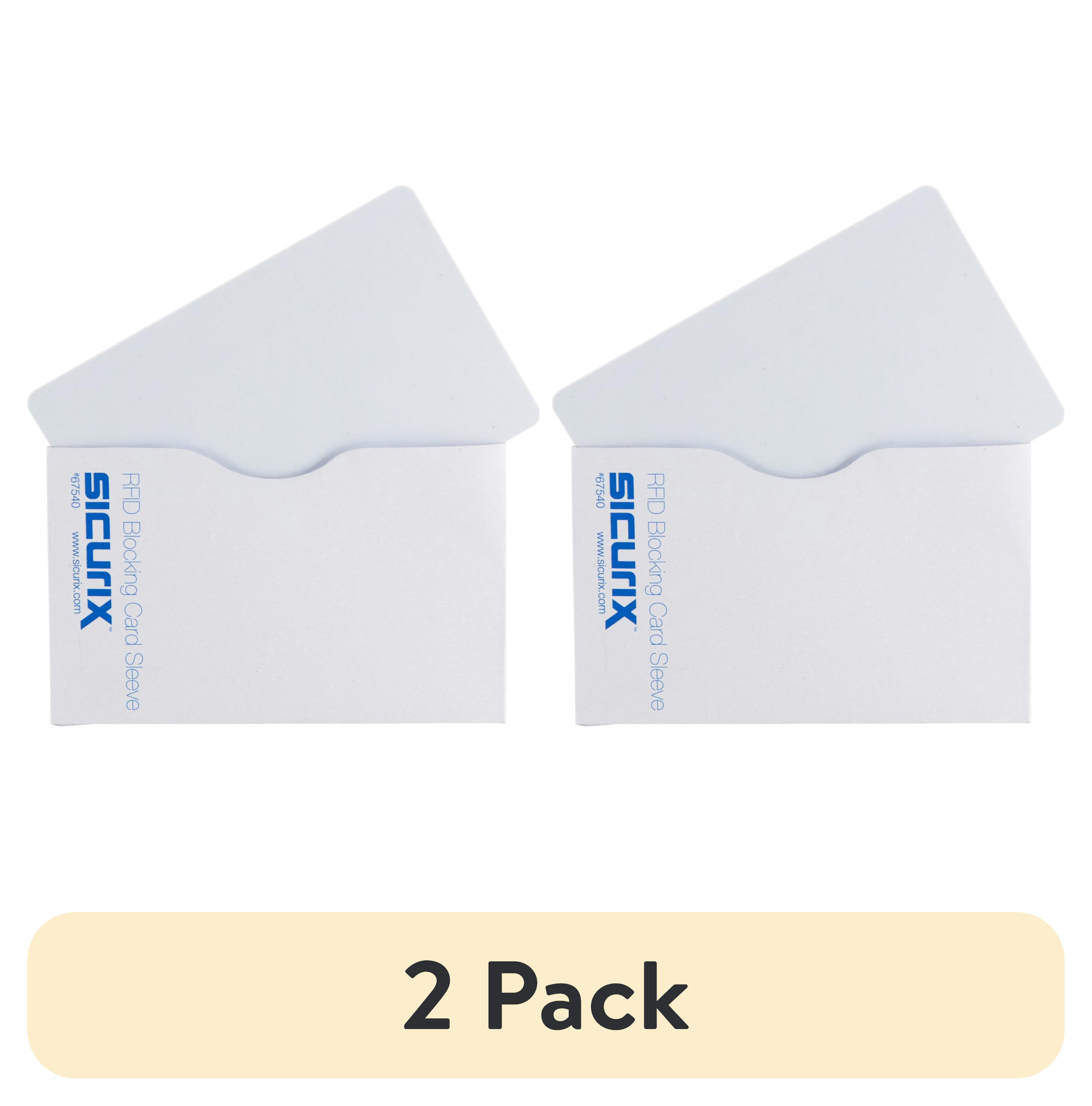 (2 pack) Baumgartens Sicurix RFID Blocking ID Card Sleeves - Walmart.com