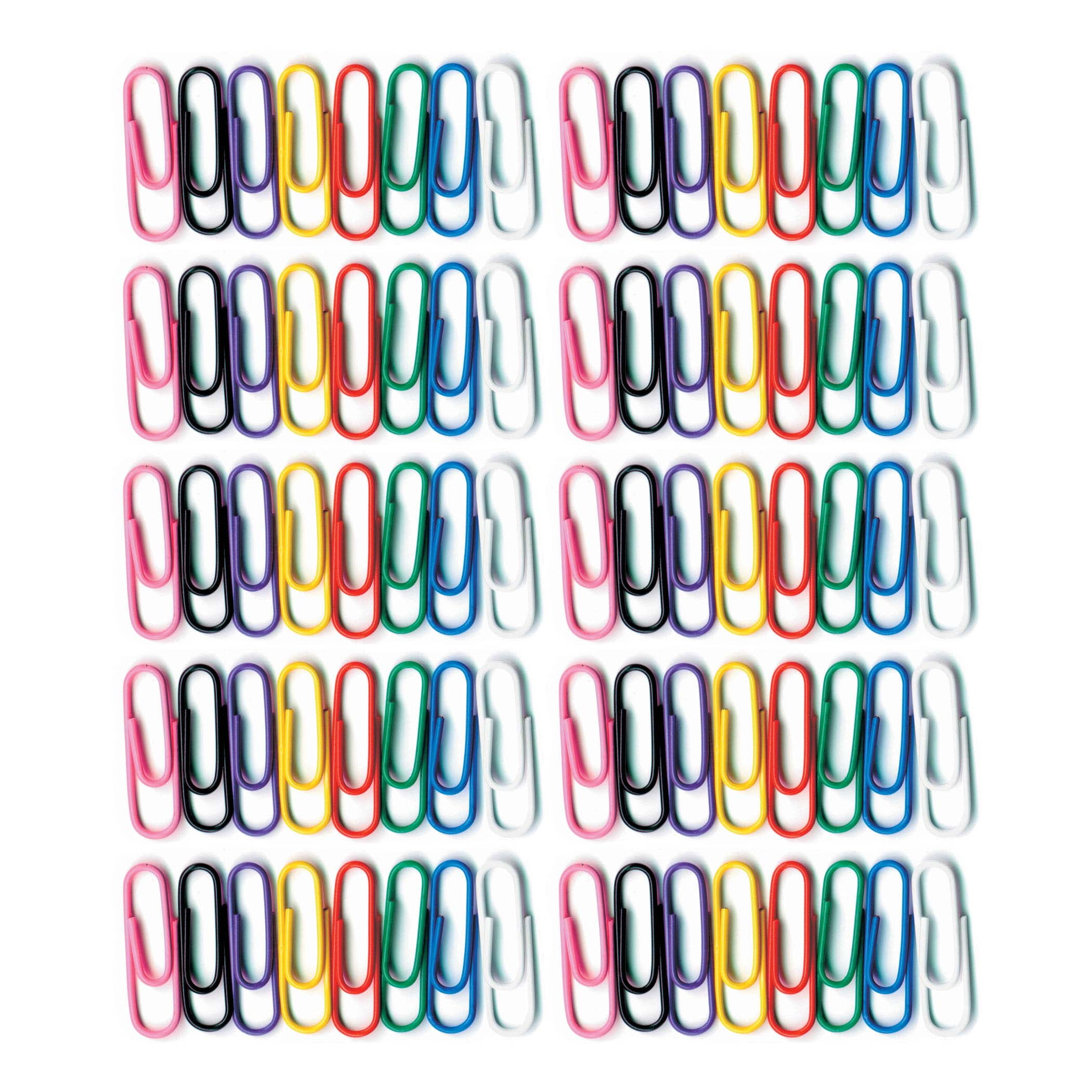 Baumgartens Vinyl-Coated Paper Clips, No. 1 Standard Size, 100 Per Pack ...