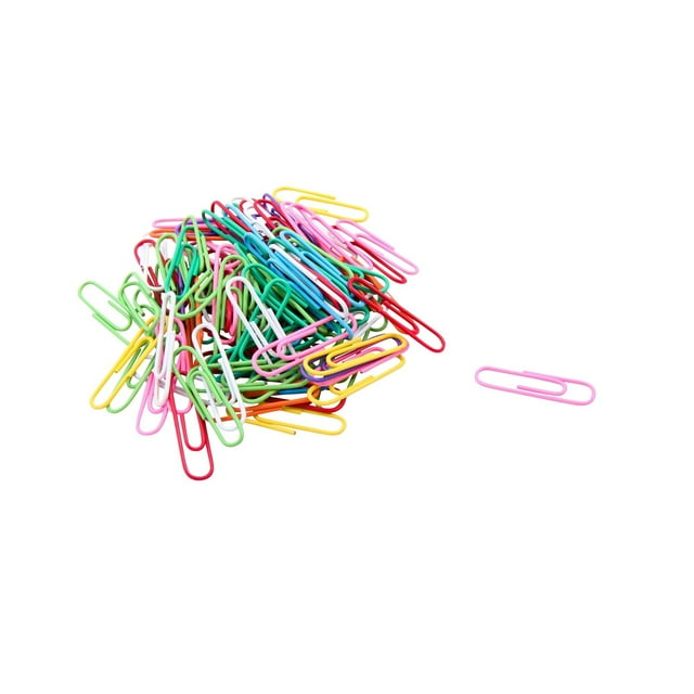 Baumgartens Vinyl-Coated Paper Clips Standard Size 100-Count Package ...