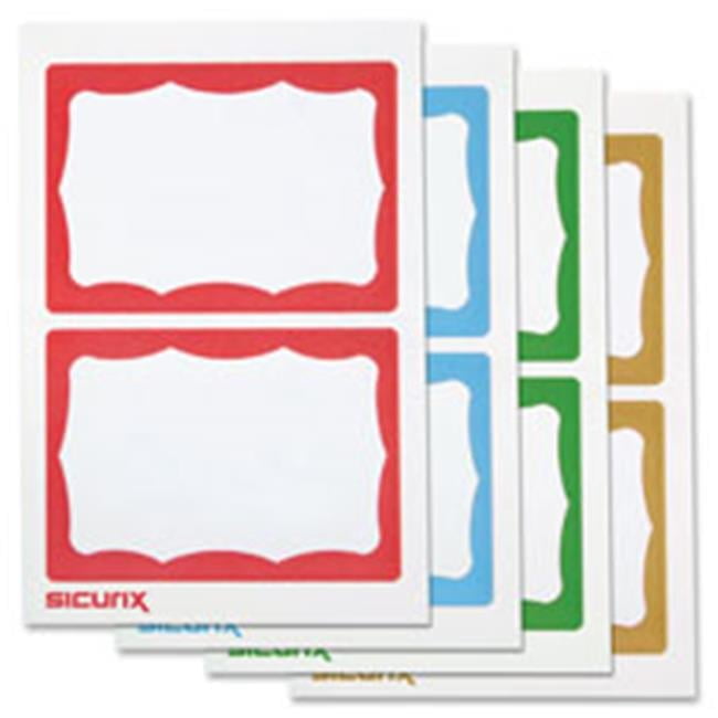 Baumgartens Visitor Badge, Green Border, 100-BX, White-Green - Walmart.com