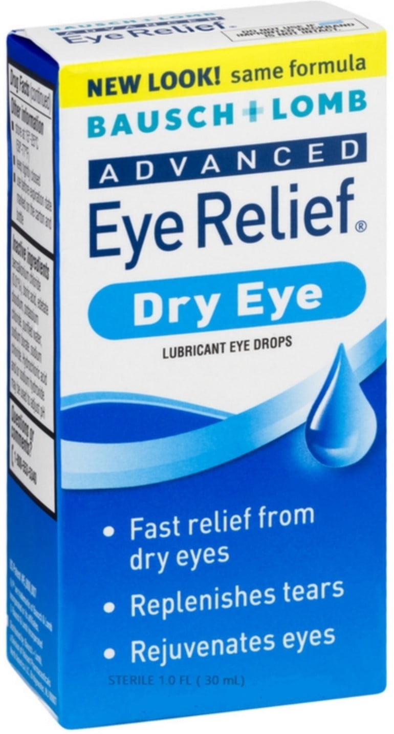 Bausch + Lomb Advanced Eye Relief, Dry Eye Lubricant Eye Drops, 1 oz ...