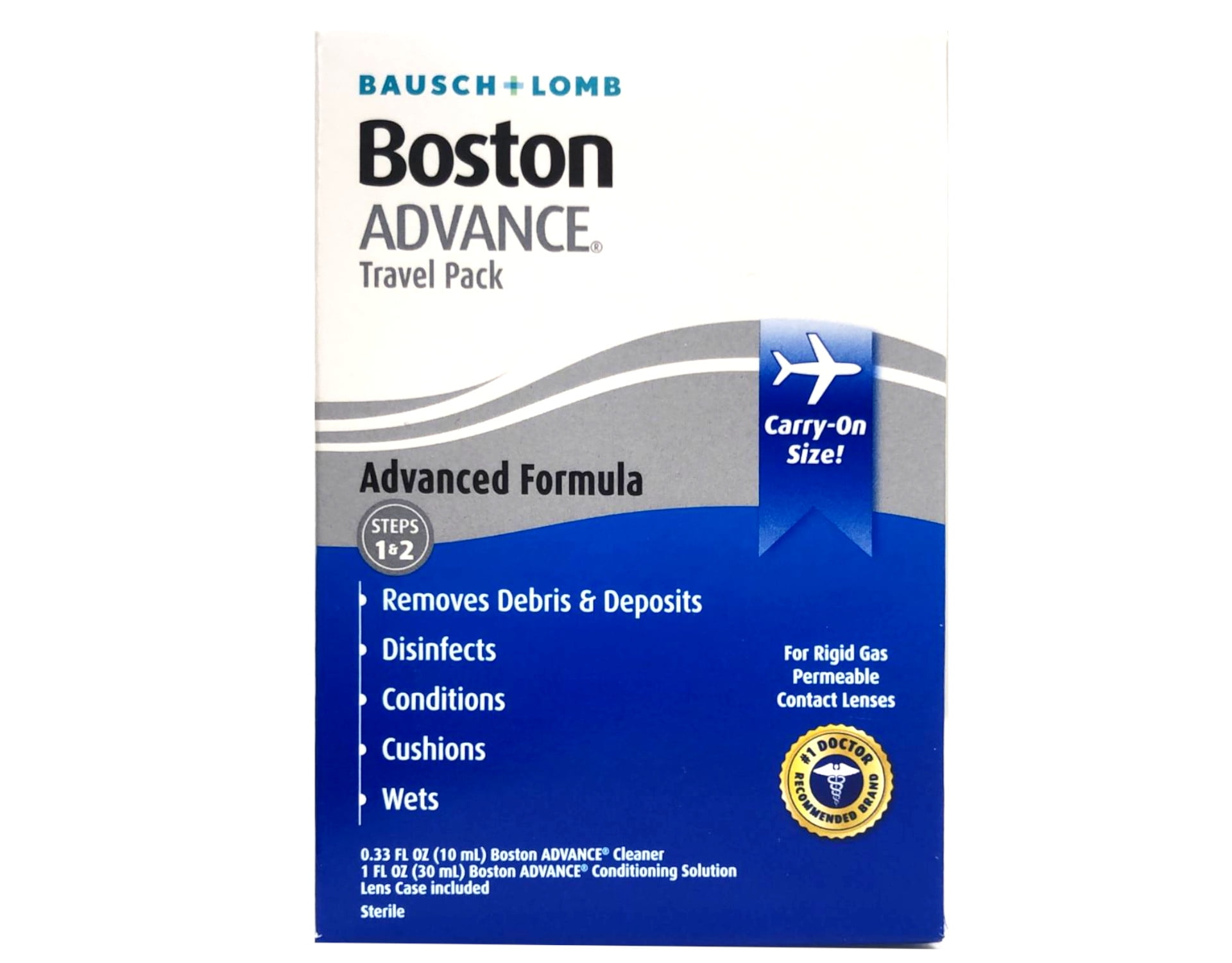 Bausch & Lomb Boston Advance Eye Solution Travel Pack - Enhanced ...