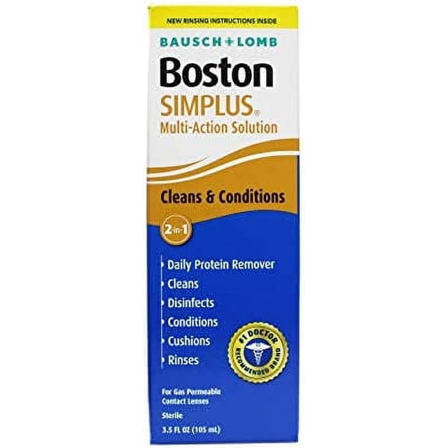 Boston Simplus Multi-Purpose Eye Lens Conditioning Solution & Daily ...