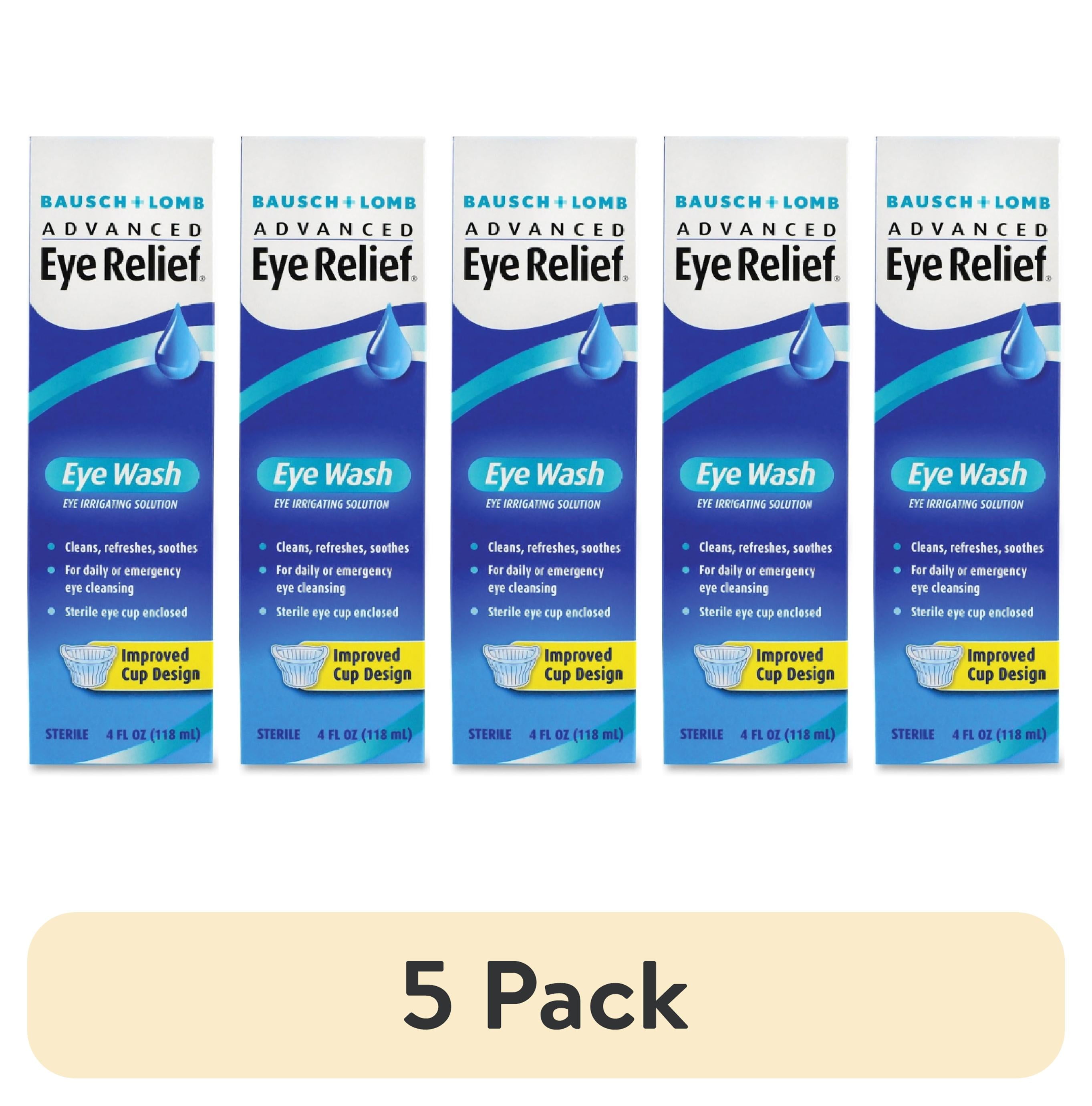 (5 pack) Advanced Eye Relief Eye Wash from Bausch & Lomb, Eye ...
