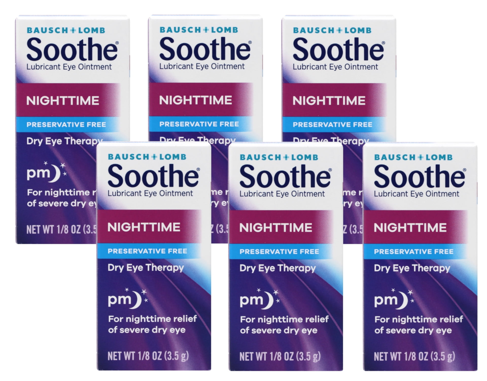 Bausch & Lomb Lubricant Eye Ointment Nighttime Dry Eye Therapy, 1/8 oz ...