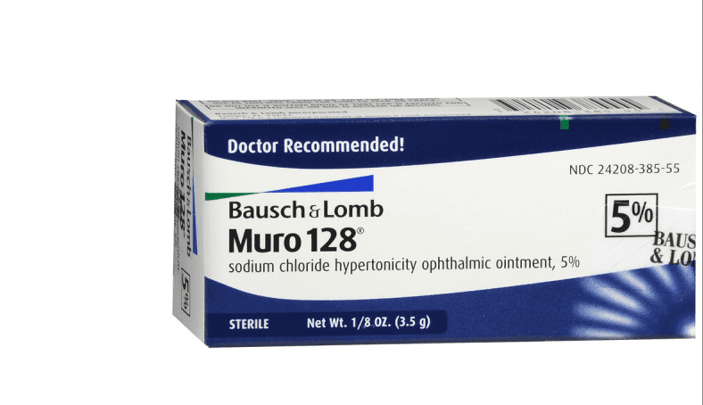 Bausch & Lomb Muro 128 5% Ophthalmic Medical Relief Ointment, 3.50 g ...