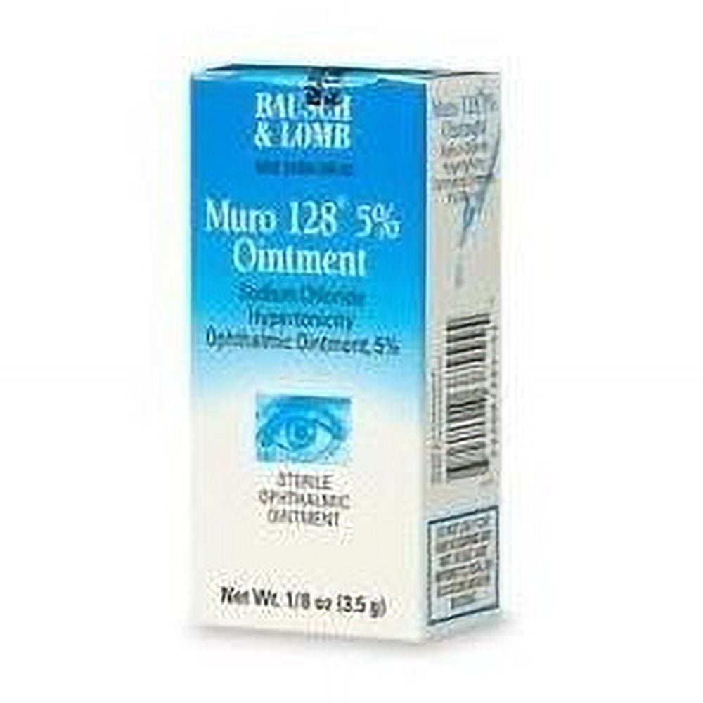 Bausch & Lomb Muro 128 Ophthalmic Ointment 5% 3.5g Each - Walmart.com